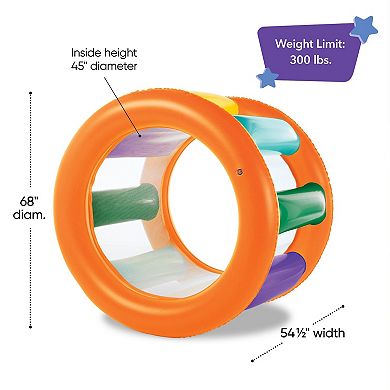 Roll With It 2.0 Giant Inflatable Rainbow Land Roller