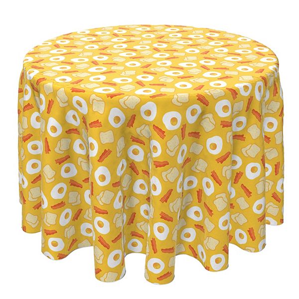 Round Tablecloth, 100% Cotton, 60 Round", Morning Breakfast