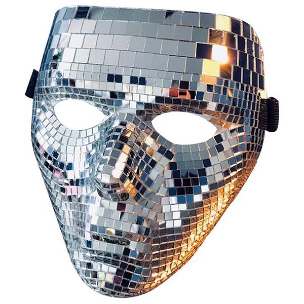 Disco Ball Glitter Face Mask Festival Masquerade Headgear For Bar Party ...