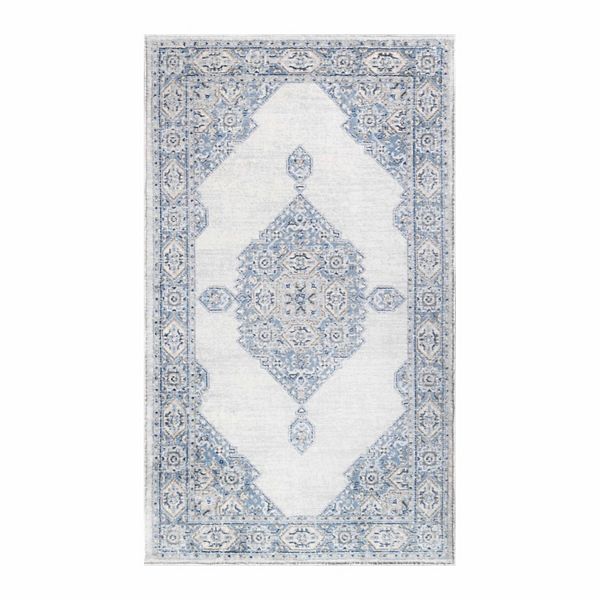 SUPERIOR Farmhouse Floral Medallion Area Rug