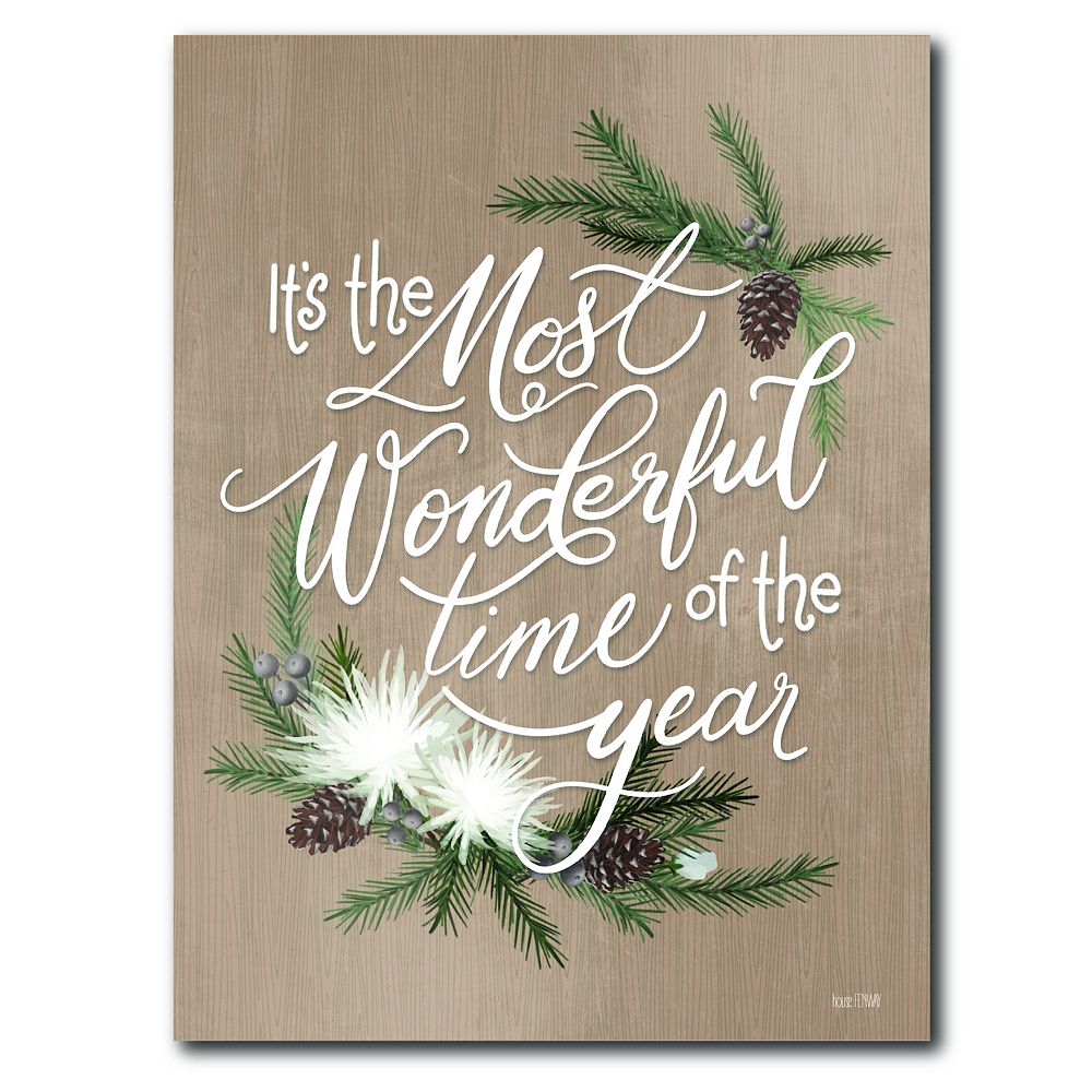 COURTSIDE MARKET Most Wonderful Time Canvas Wall Art