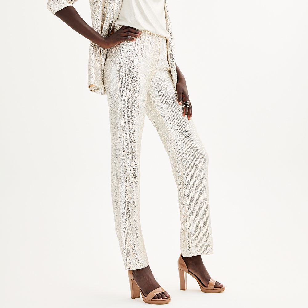 Women's Nine West Pull On Sequin Pants