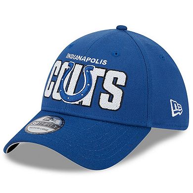 Men's New Era Royal Indianapolis Colts 2023 NFL Draft 39THIRTY Flex Hat