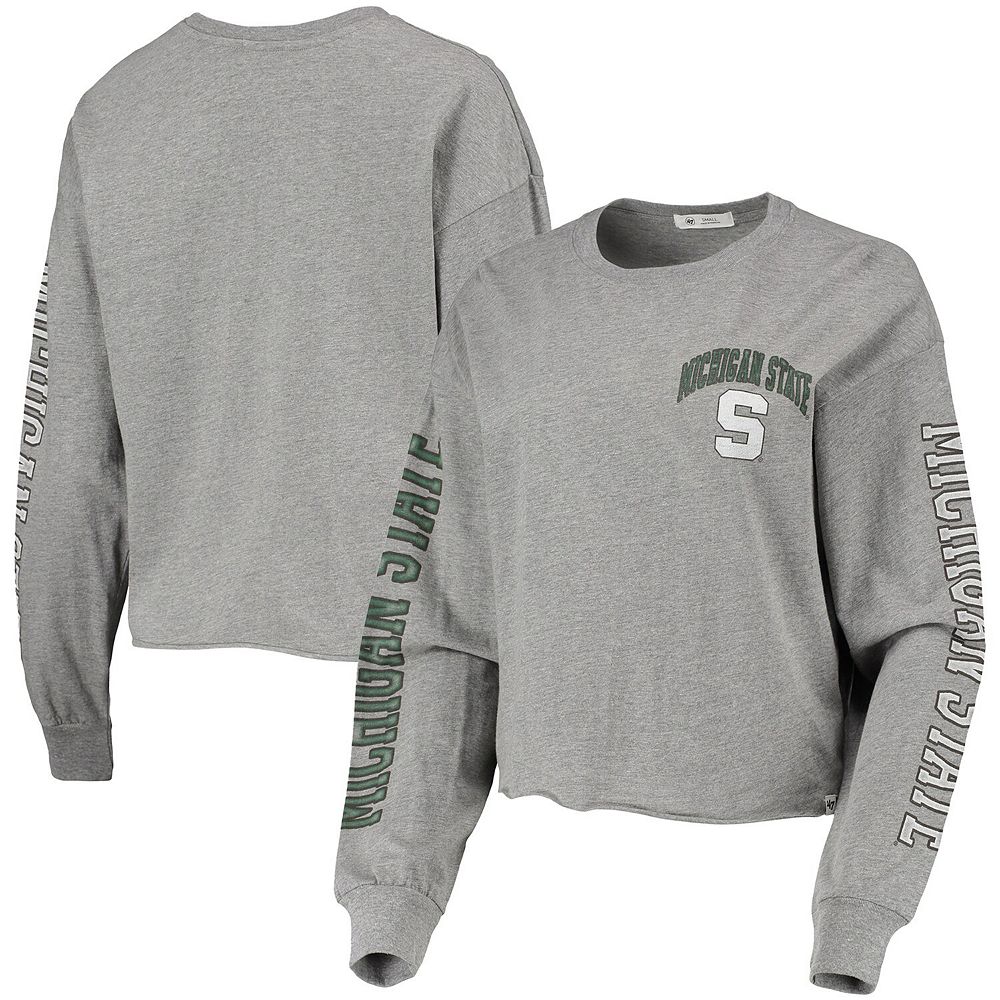 Women's '47 Heathered Gray Michigan State Spartans Ultra Max Parkway ...