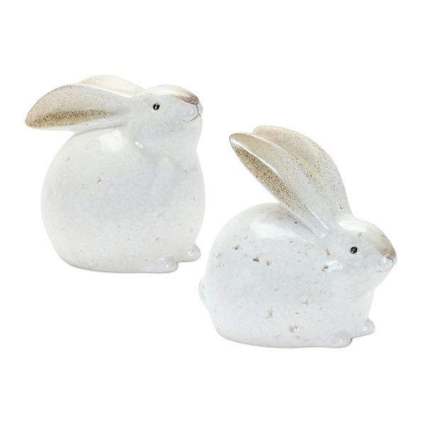 Melrose Rustic Terra Cotta Bunny Figurine 4-pc. Set