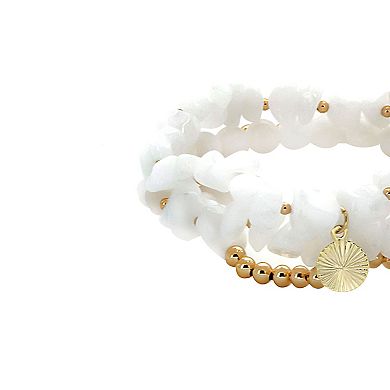 PANNEE BY PANACEA Chip Stone Bracelet Set