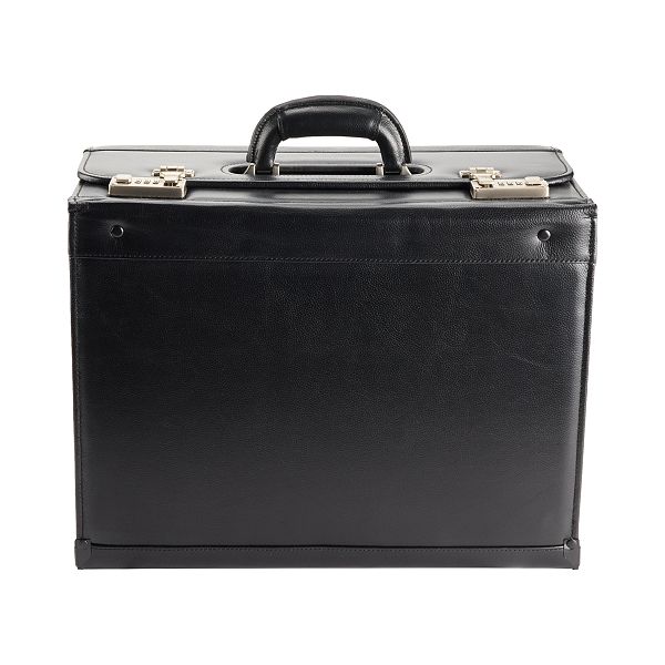 AmeriLeather Black Leather Pilot Case