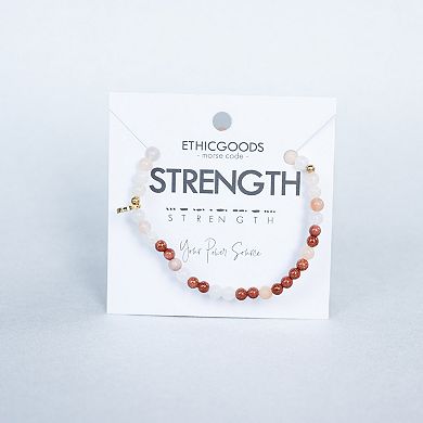 ETHIC GOODS Strength Morse Code Bracelet