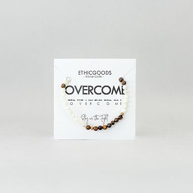 ETHIC GOODS Overcome Morse Code Bracelet
