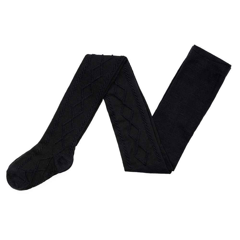 Girls 4-16 Cuddl Duds Plushfill Diamond-Textured Tights