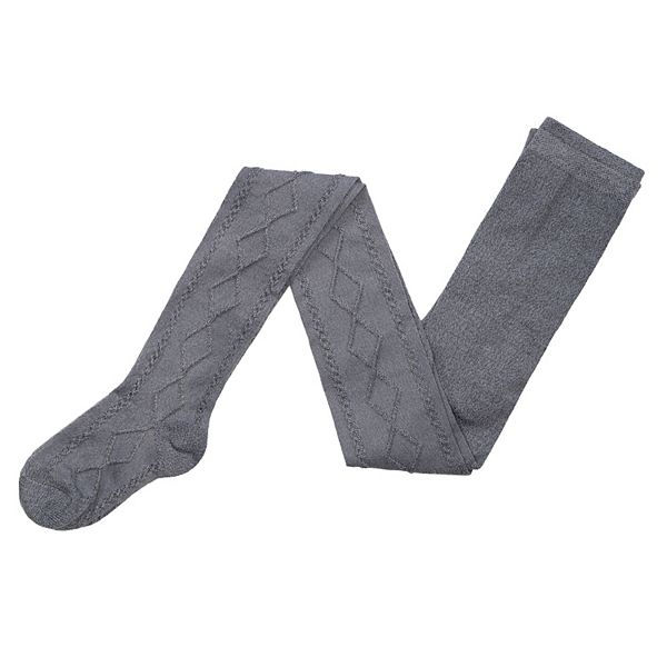 Girls 4-16 Cuddl Duds Plushfill Diamond-Textured Tights