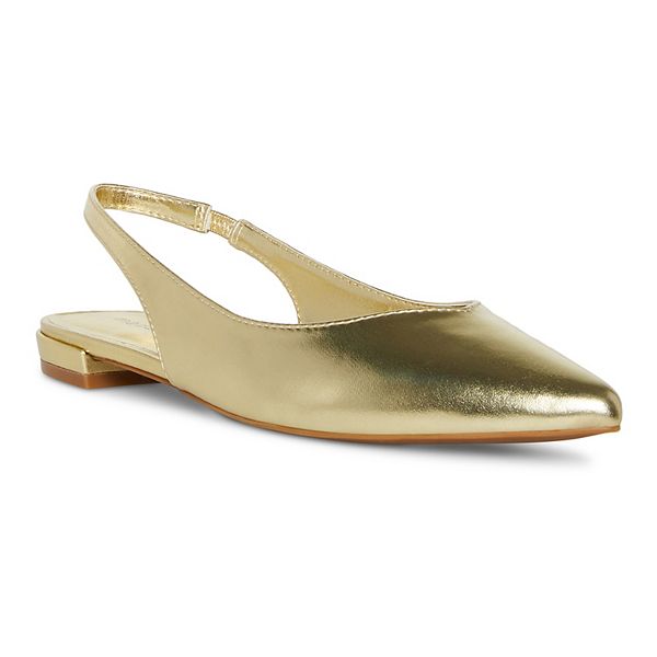madden girl Delaney Women's Pointed Toe Slingback Flats