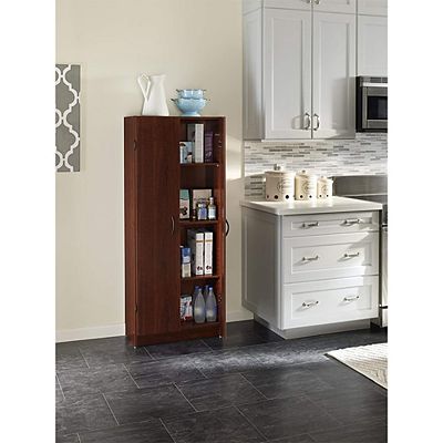 ClosetMaid 1308 Freestanding Kitchen Organization Pantry Cabinet Dark Cherry