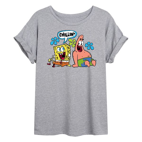 Juniors' SpongeBob SquarePants Chillin' Oversized Tee