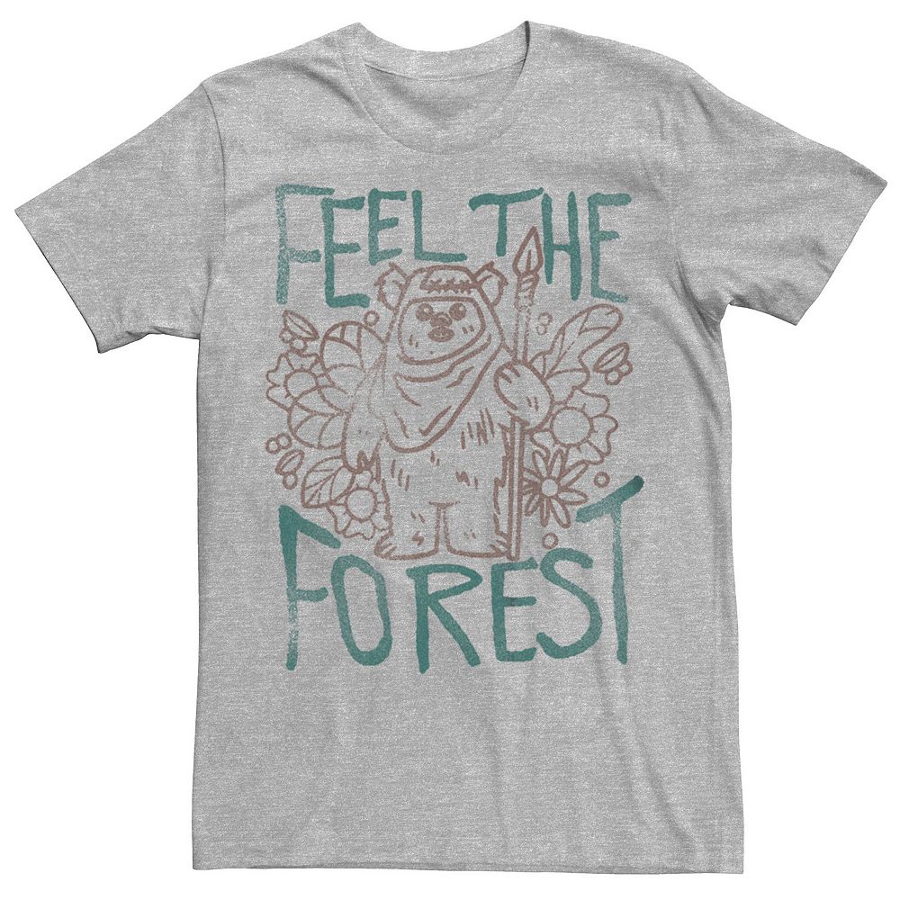 Big & Tall Star Wars Ewok Feel The Forest Graphic Tee