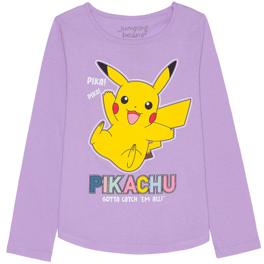 Girls 4-12 Jumping Beans® Pokemon Pikachu Long Sleeve Graphic Tee