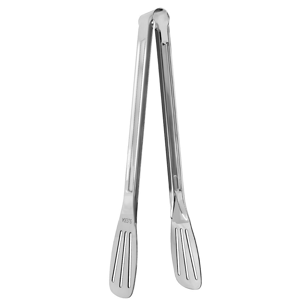 Kitchen Tongs Stainless Steel Barbecue Cooking Grilling Tongs 11"