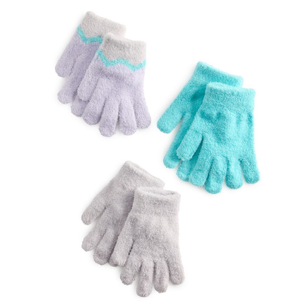 Girls SO® 3-Pack Gloves Set