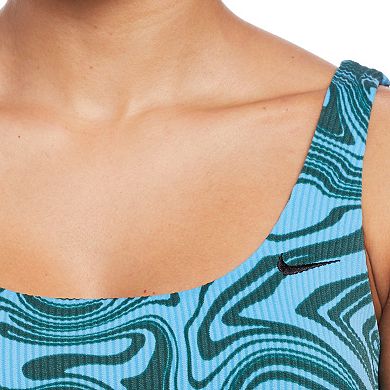 Women's Nike Swirl Scoop Neck Swim Tankini