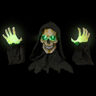 Northlight 8" LED Lighted Grim Reaper with Sound Outdoor Halloween ...
