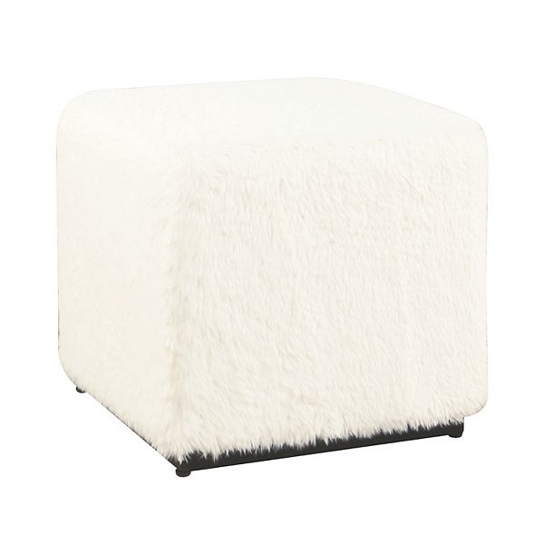 HomePop Boucle Cube Ottoman