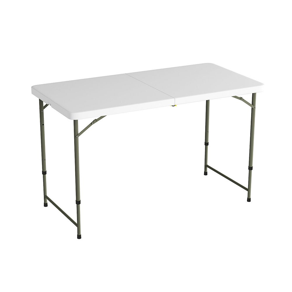 Lavish Home 4-Foot Adjustable Folding Table