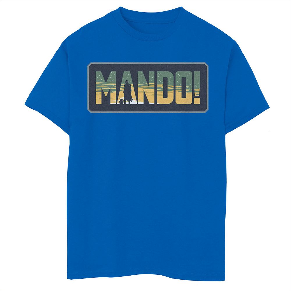 Boys 6-20 Star Wars The Mandalorian Mando Sunset Silhouettes Graphic Tee