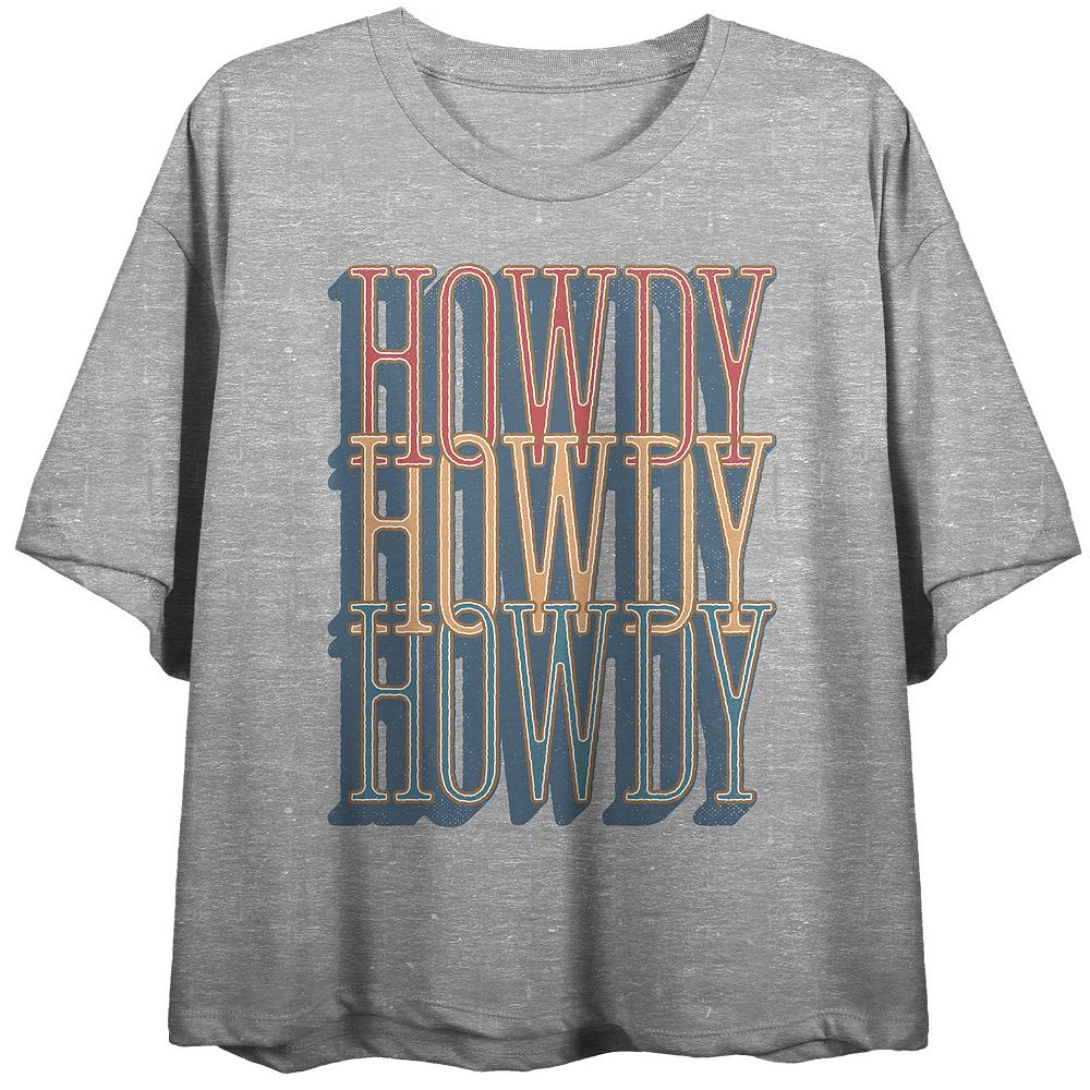 Juniors' Howdy Howdy Howdy Graphic Tee