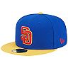 Men's New Era Royal/Yellow San Diego Padres Empire 59FIFTY Fitted Hat