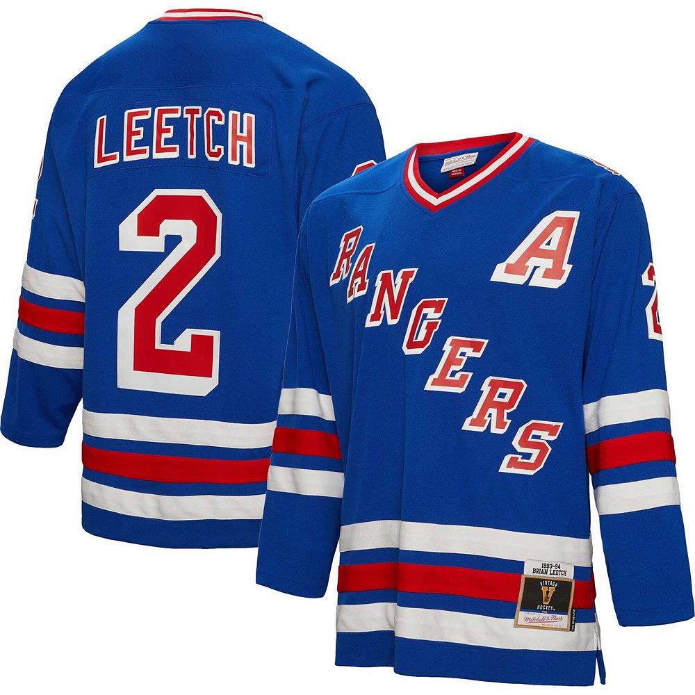Men's Mitchell & Ness Brian Leetch Blue New York Rangers 1993/94 ...