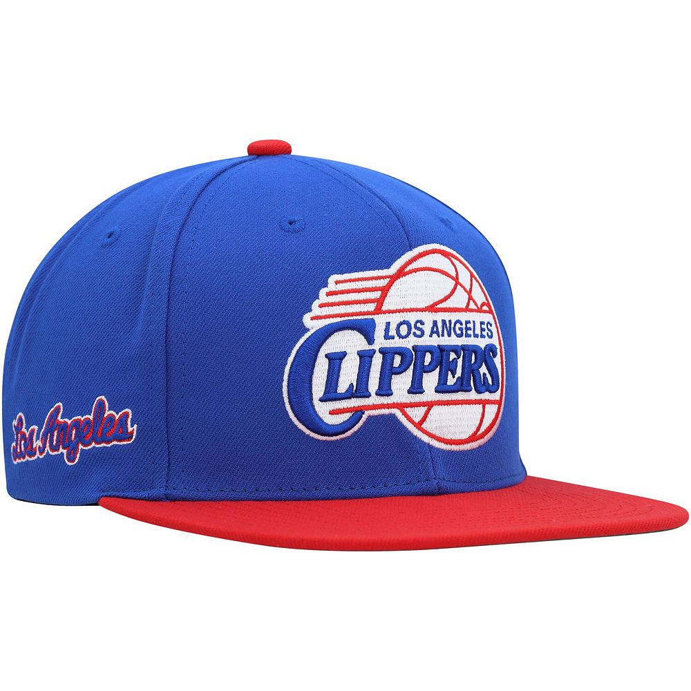 Men's Mitchell & Ness Royal/Red LA Clippers Hardwood Classics ...