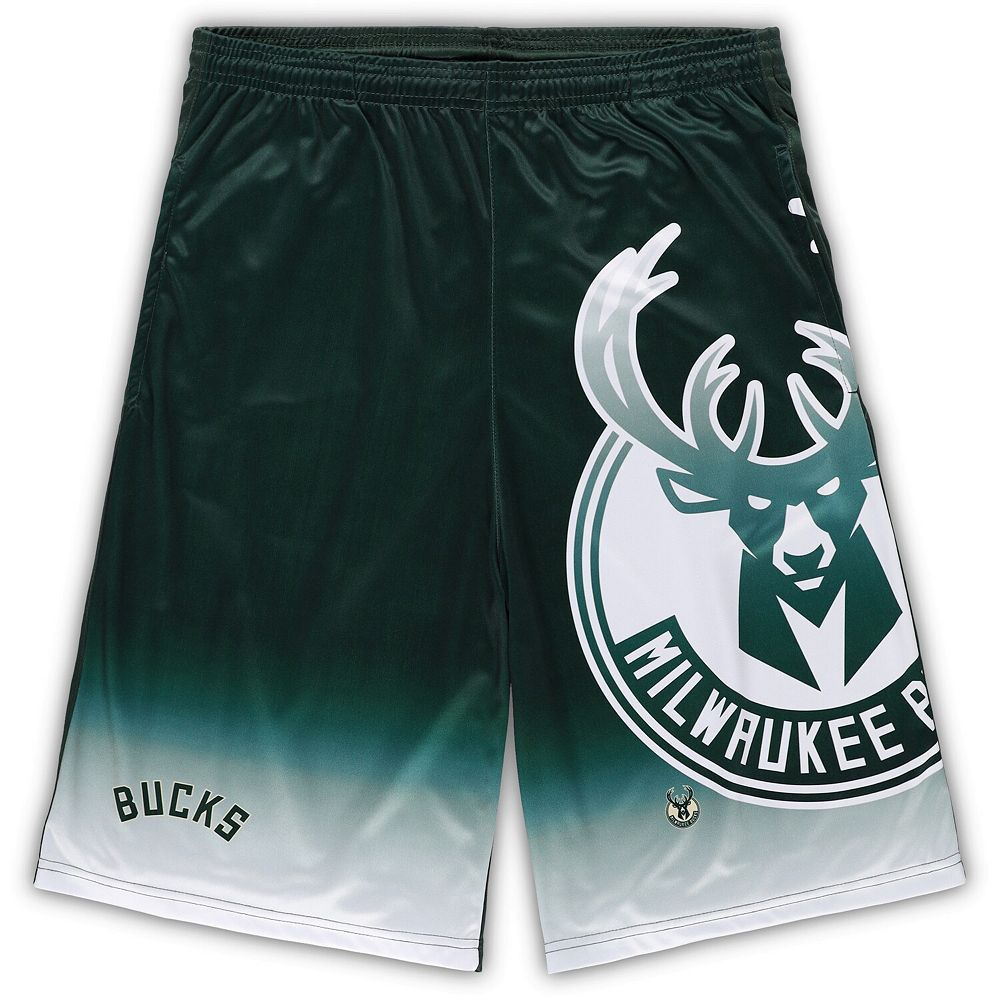 Men's Fanatics Branded Hunter Green Milwaukee Bucks Big & Tall Graphic ...
