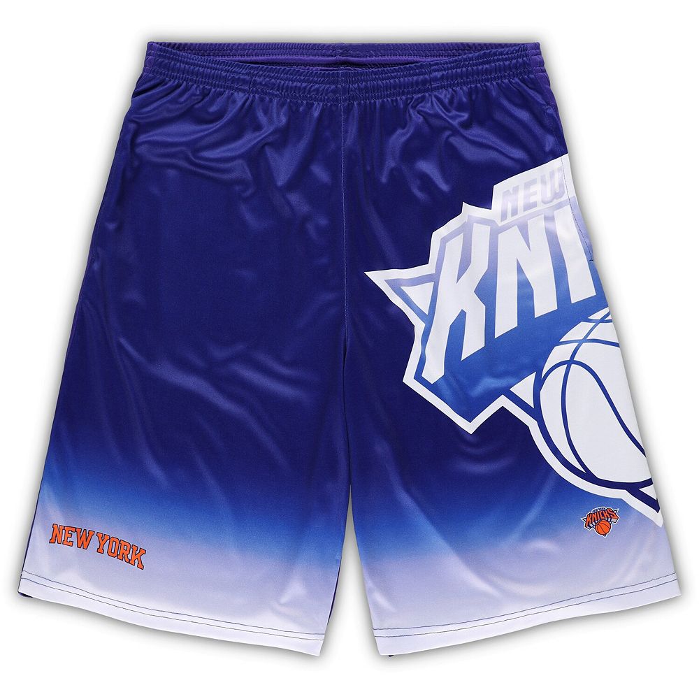 Men's Fanatics Branded Blue New York Knicks Big & Tall Graphic Shorts