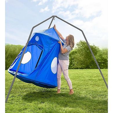 HearthSong Extra Large Nylon Family HugglePod HangOut Hanging Tent with ...