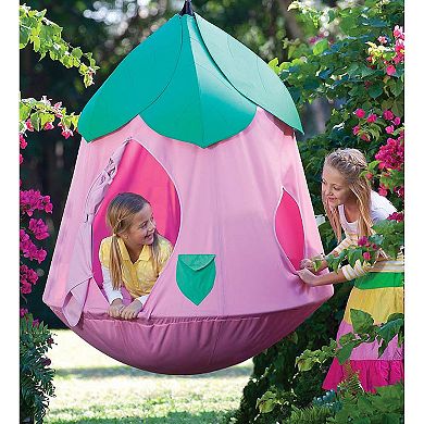 Cozy Posy HugglePod HangOut Indoor/Outdoor Hanging Chair with LED ...