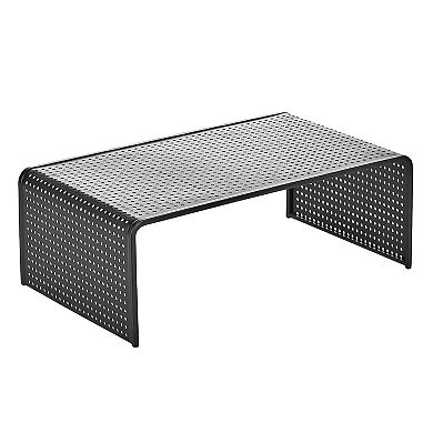 mDesign Large Metal Platform Riser Shelf for Laptop Computer, TV ...