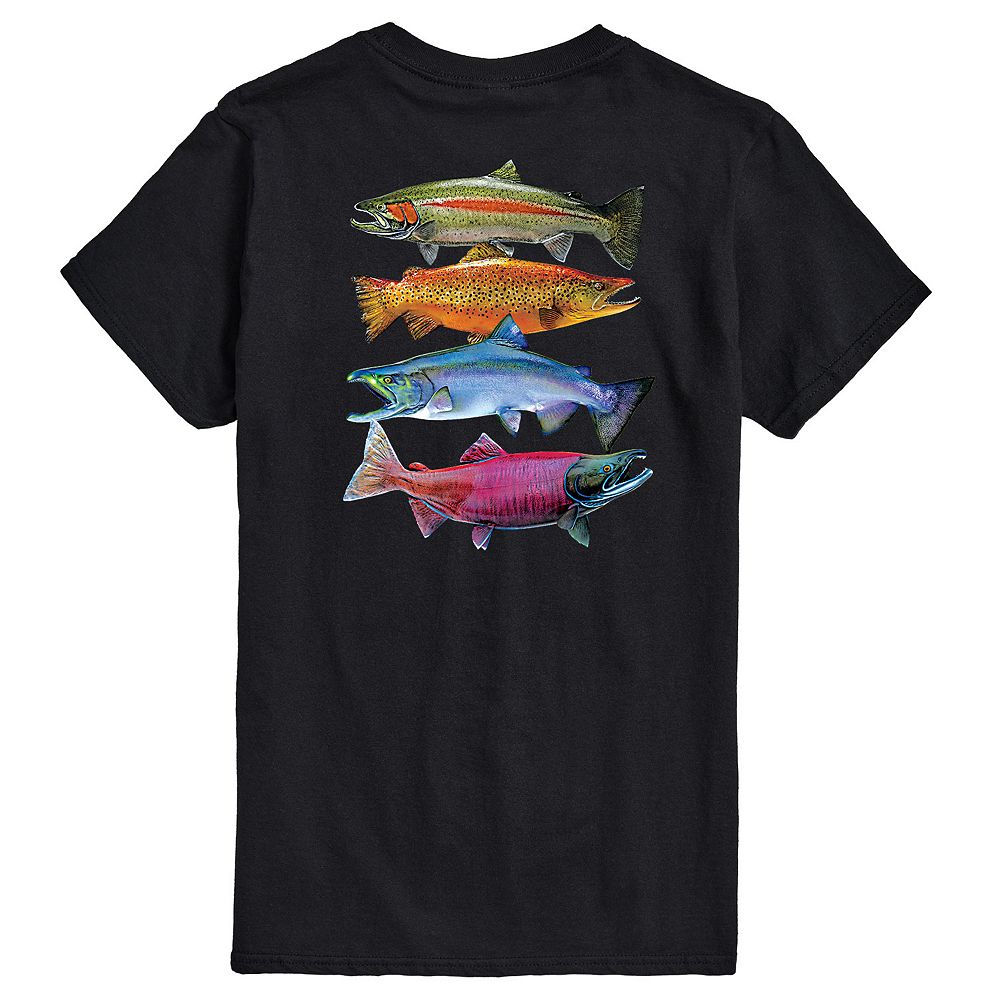 Big & Tall Northwaters Fish Graphic Tee