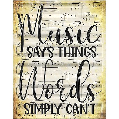 Music Classroom Posters with Inspirational Quotes, Teacher Supplies (6 ...
