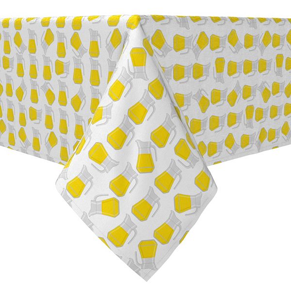 Rectangular Tablecloth, 100% Cotton, Lemonade Pitchers