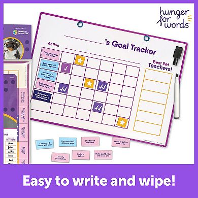 Hunger For Words Talking Pet Goal Tracker Magnet Set