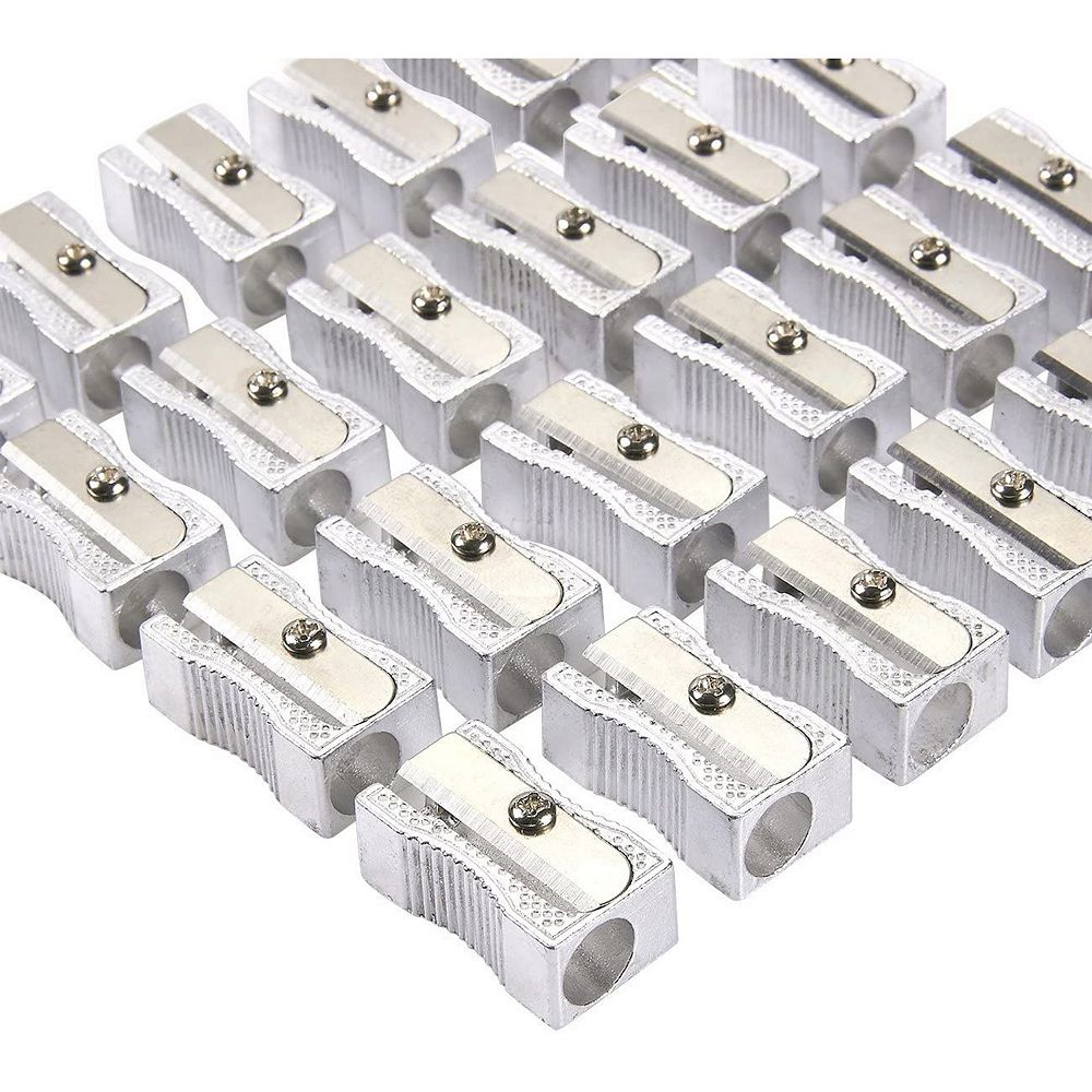 Mini Metal Pencil Sharpener with Single Hole, Manual (1 x 0.3 x 0.5 In ...