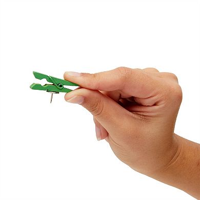 100x Wooden Push Pins for Bulletin Board Decorations, Clothespins 7 ...