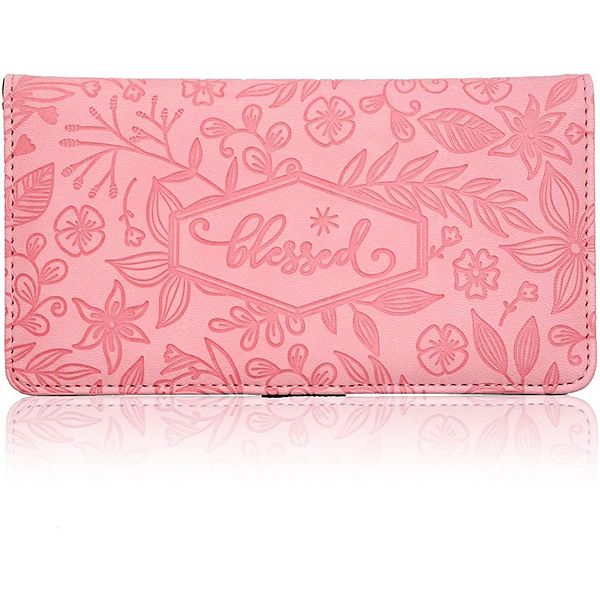 Floral Checkbook Cover Women Wallet for Check Credit Cards RFID ...