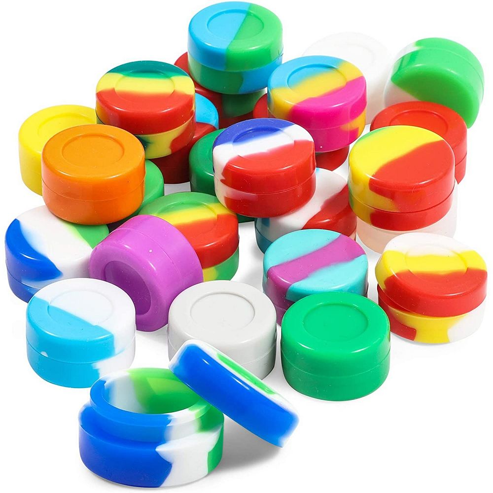 Non Stick Silicone Storage Jars (1.25 Inches, 25 Pack)