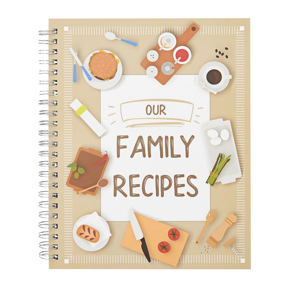 Family Recipe Book to Write In Spiral Bound Make Your Own Cookbook ...