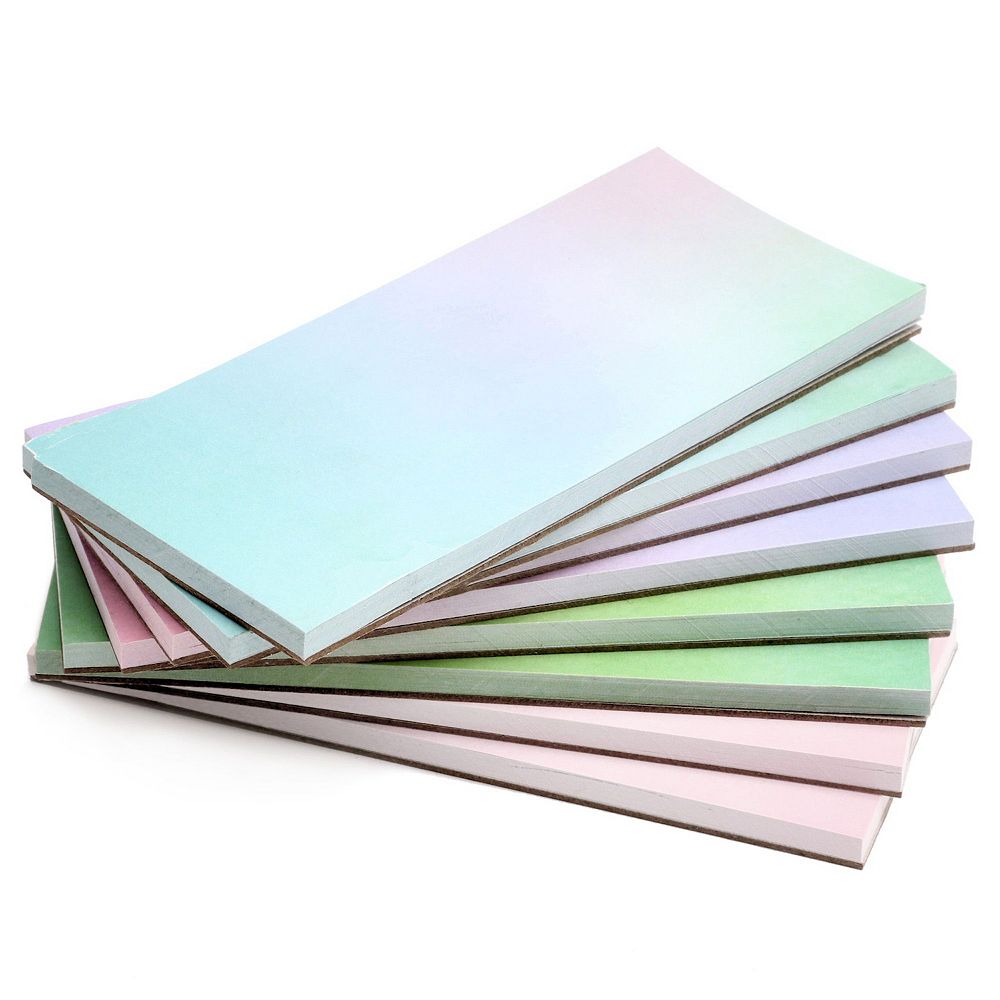 8 Pack To Do Pastel Sticky Notes Pad, Gradient Colors, 50 Sheets Each ...
