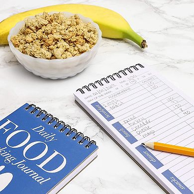 12-Pack Daily Food Intake Diary Tracker Journal Notebook, 8 x 4 Inches