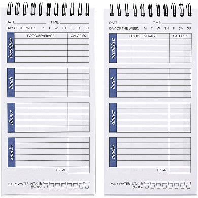 12-Pack Daily Food Intake Diary Tracker Journal Notebook, 8 x 4 Inches