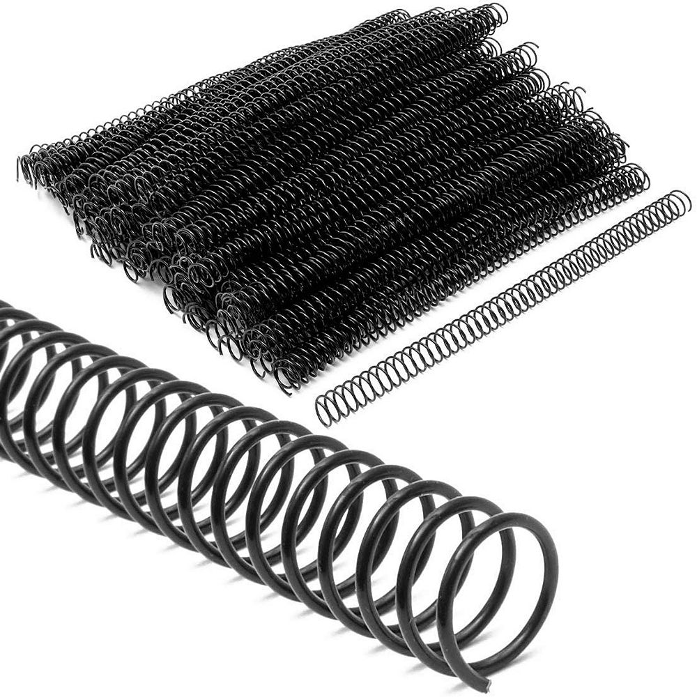 100 Pcs Spiral Binding Coils, Plastic Spines for 110 Sheets (12 in, 14mm)