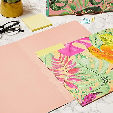 Tropical File Folders with 1/3 Cut Tabs (Letter Size, 12 Pack)